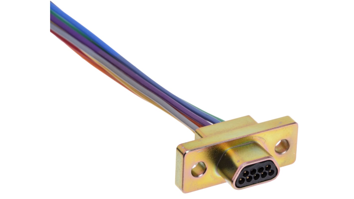 RS PRO 9 Way Panel Mount D-sub Connector Plug | RS