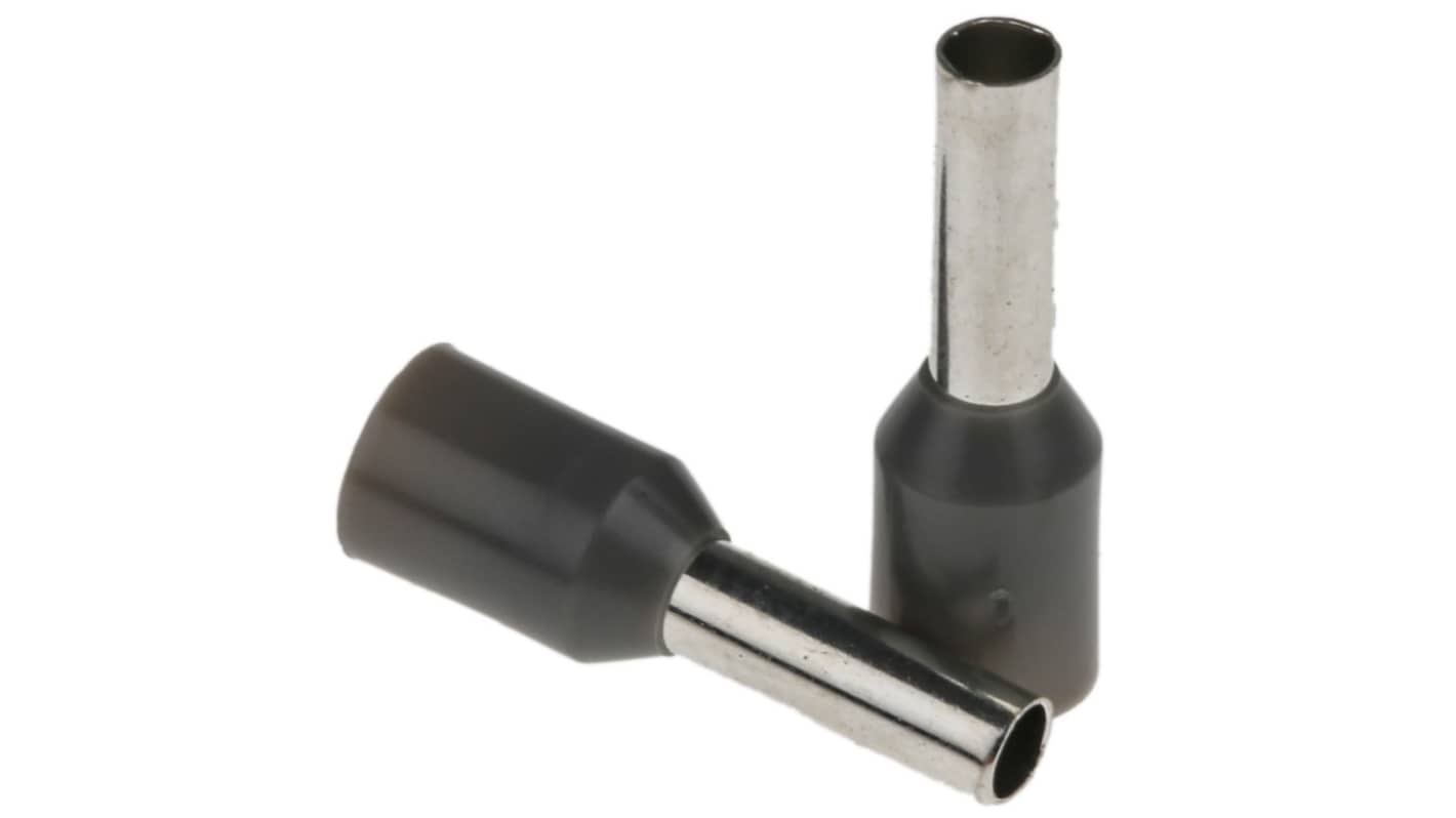 RS PRO Insulated Crimp Bootlace Ferrule, 8mm Pin Length, 2.6mm Pin ...