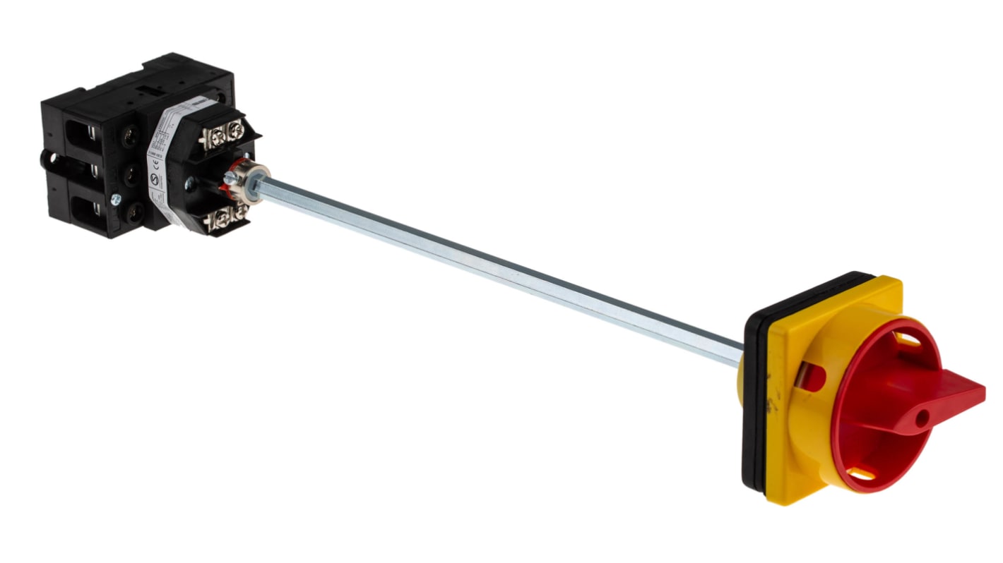 RS PRO 3P Pole DIN Rail Isolator Switch - 25A Maximum Current, 11kW Power Rating, IP65 | RS