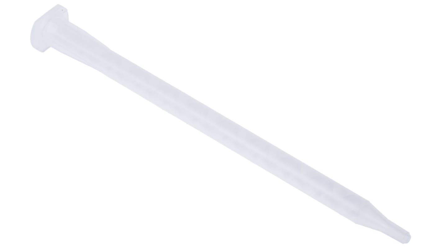 RS PRO Mixer Nozzle, 50ml Bayonet 10 Mixing elements 150mm | RS
