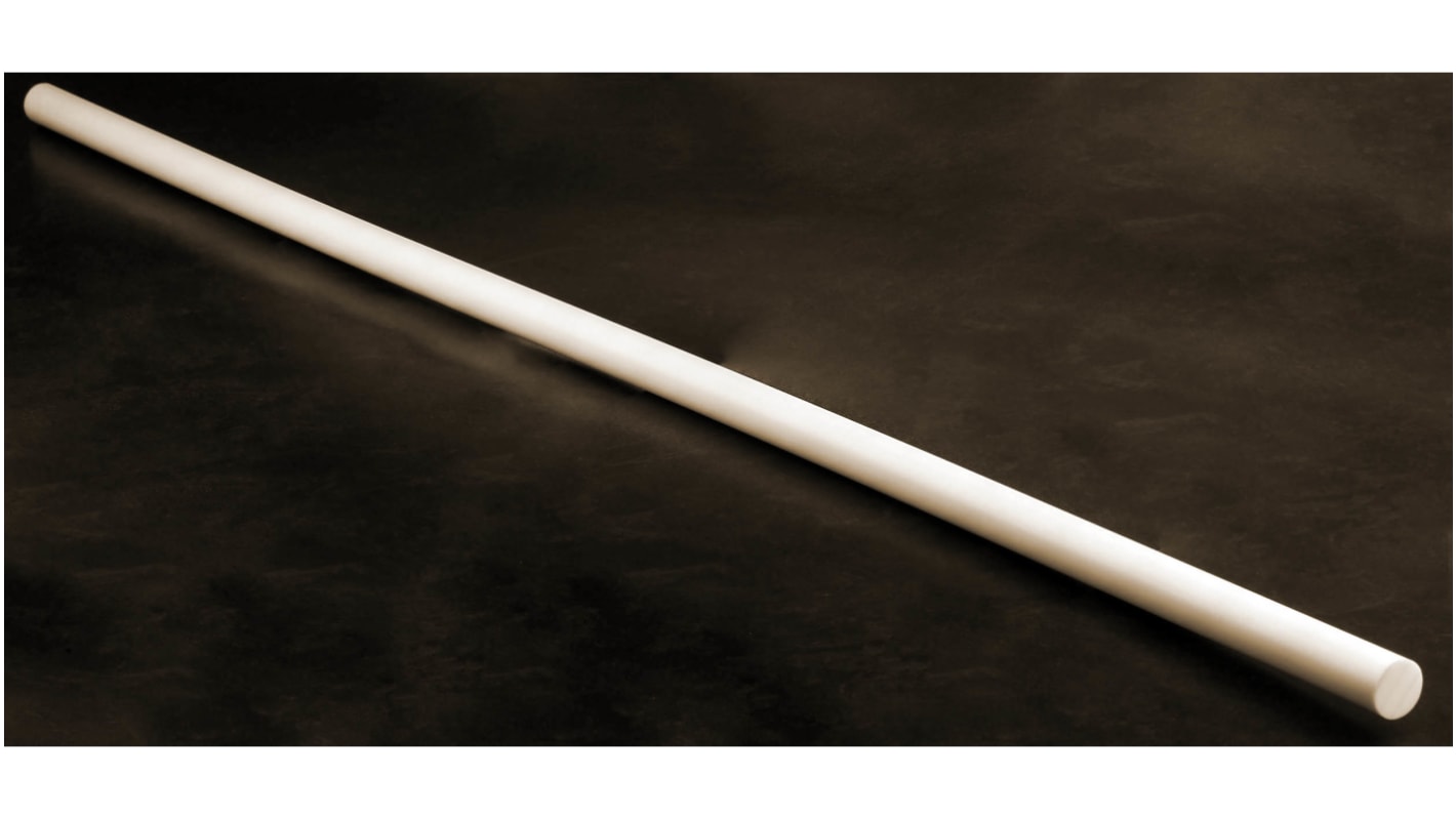 RS PRO White Nylon Rod, 1m x 20mm Diameter | RS