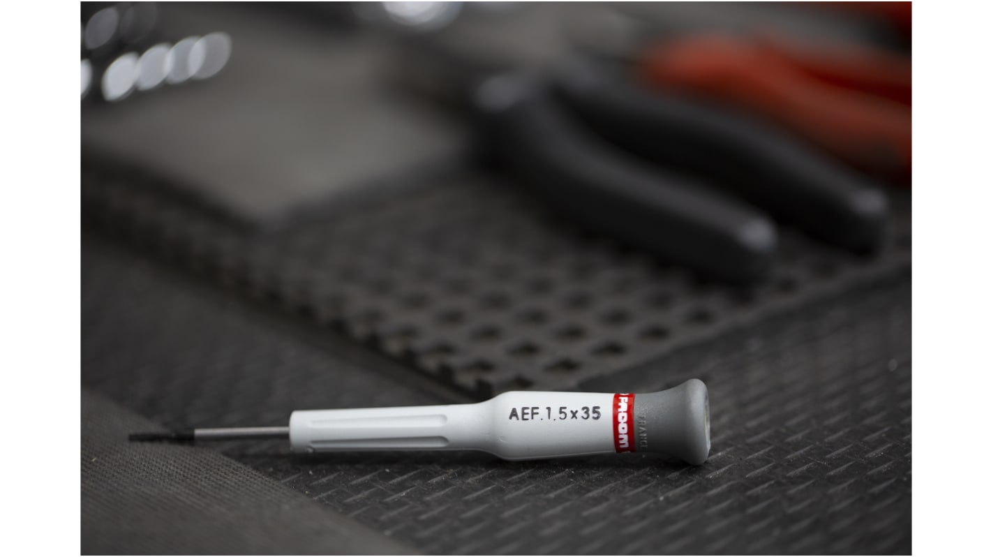 AEF.1.5X35 | Facom Slotted Precision Screwdriver, 1.5 mm Tip, 35 mm ...