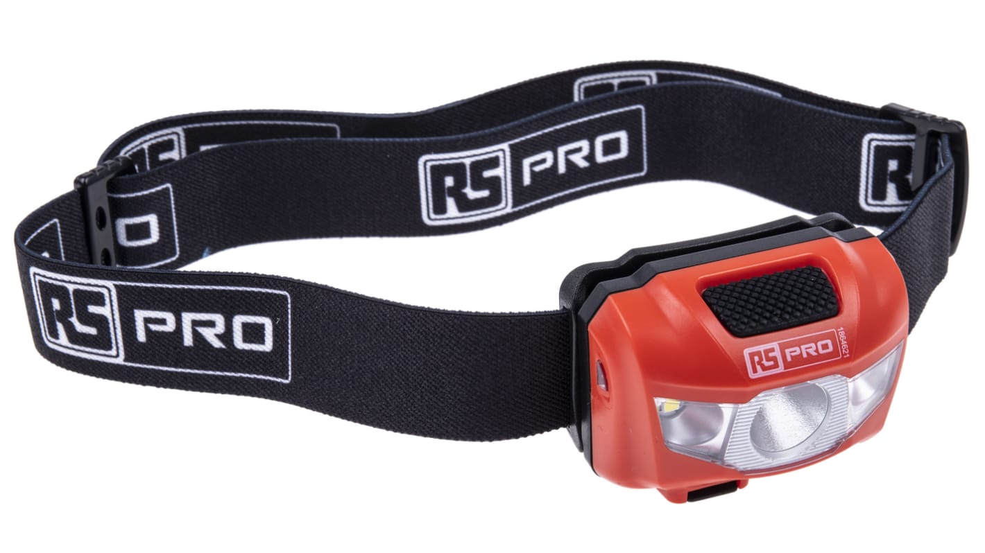 RS PRO LED Head Torch 250 lm, 66 m Range | RS