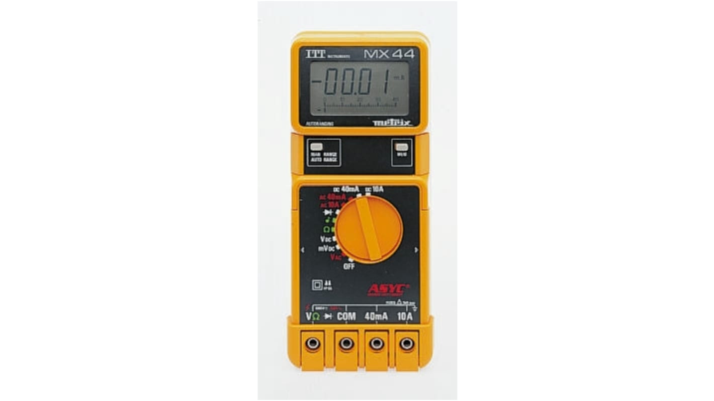 MX44B | Metrix MX 44 Handheld Digital Multimeter, 10A ac Max, 10A dc ...