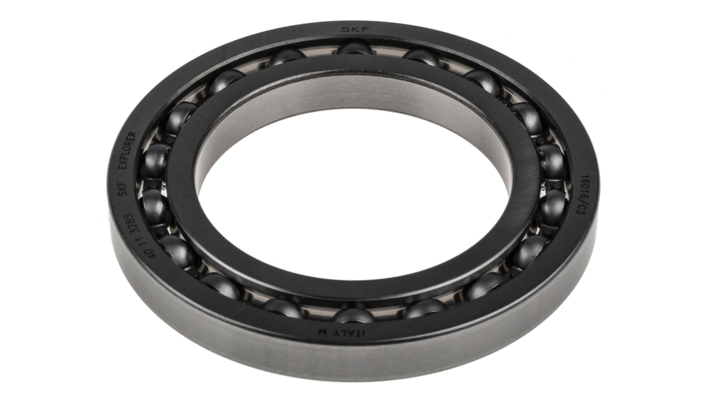 SKF 16016/C3 Single Row Deep Groove Ball Bearing- Open Type 80mm I.D ...