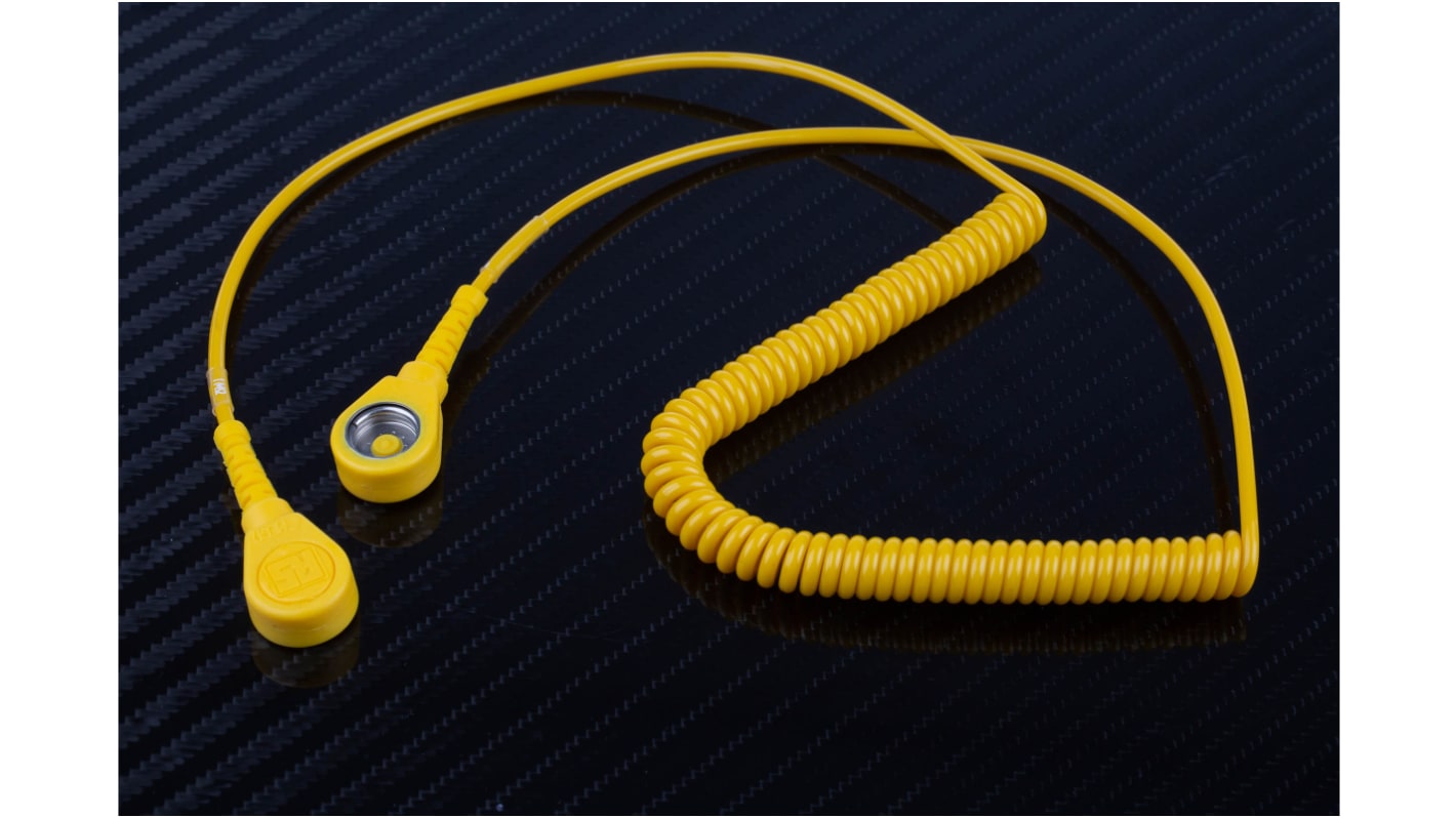 RS PRO ESD Grounding Cord With 10 mm Socket | RS
