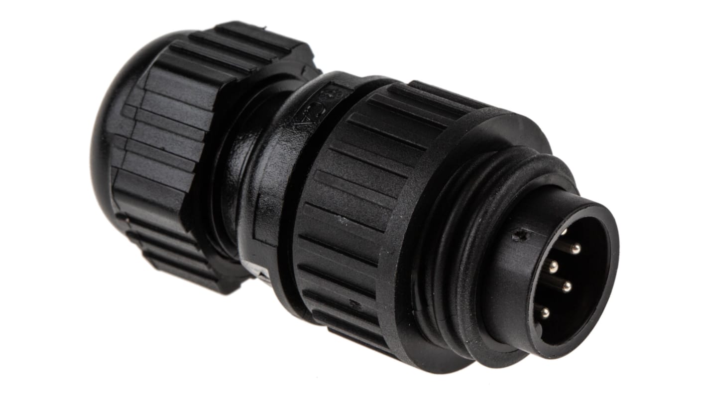 934126100 CA 6 LS | Hirschmann Circular Connector, 6 + PE Contacts ...