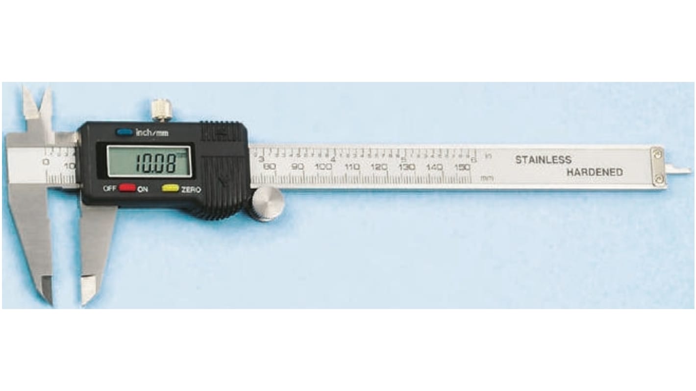 RS PRO 200mm Digital Caliper Caliper 0.01 mm Resolution, Metric ...