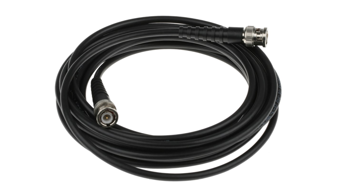 RS PRO Male BNC to Male BNC Coaxial Cable, 5m, RG58 Coaxial, Terminated ...