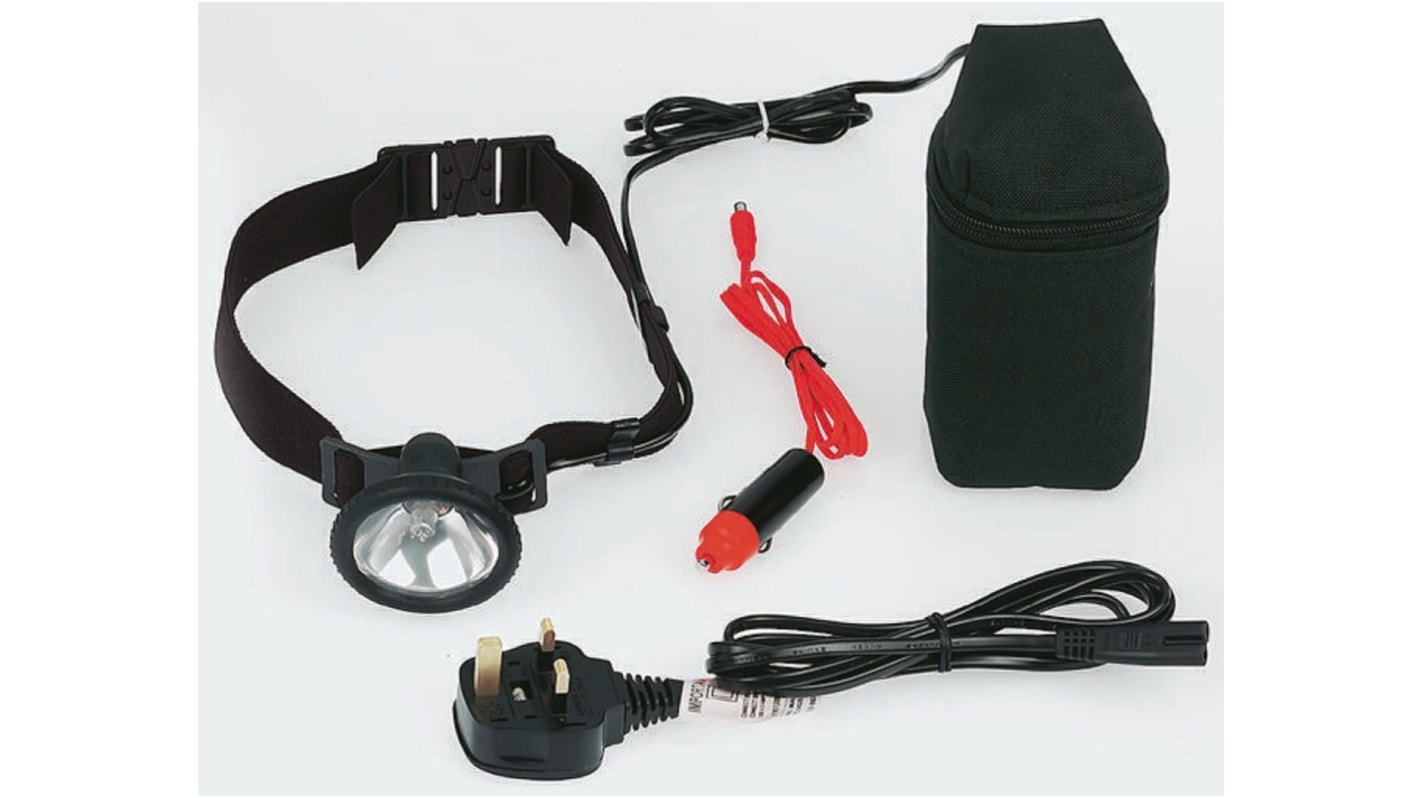 HT3 | Nitech Halogen Head Torch Black/Yellow - Rechargeable | RS