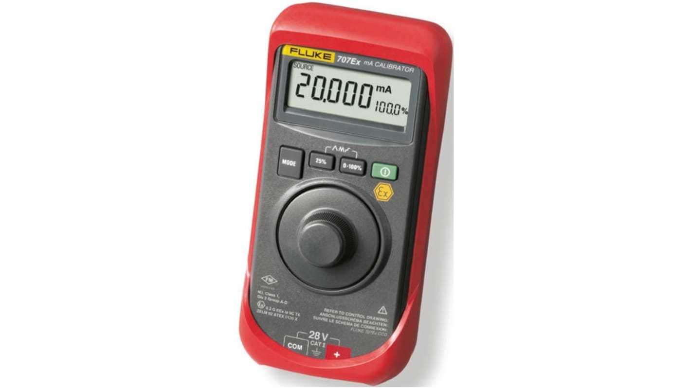 FLUKE-707EX | Fluke 707EX, 24mA Loop Calibrator - UKAS Calibration | RS