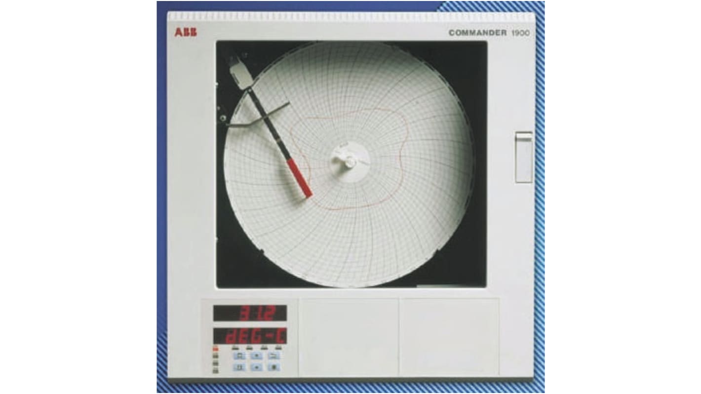 ABB C1901, 1 Output Channels, Circular Chart Recorder Measures Current ...