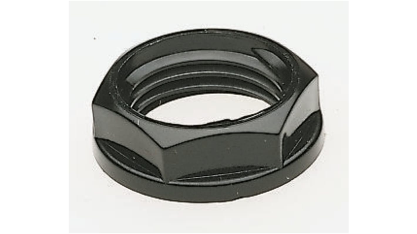 PG29LN 2B PACK 25 | CMP Black Nylon Cable Gland Locknut, PG29 Thread | RS