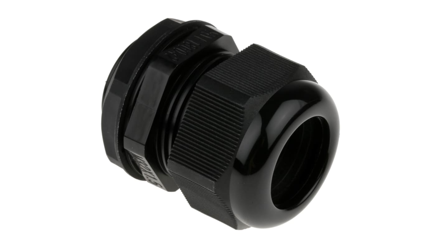 RS PRO Black Nylon Cable Gland, M32 Thread, 18mm Min, 25mm Max, IP68 | RS