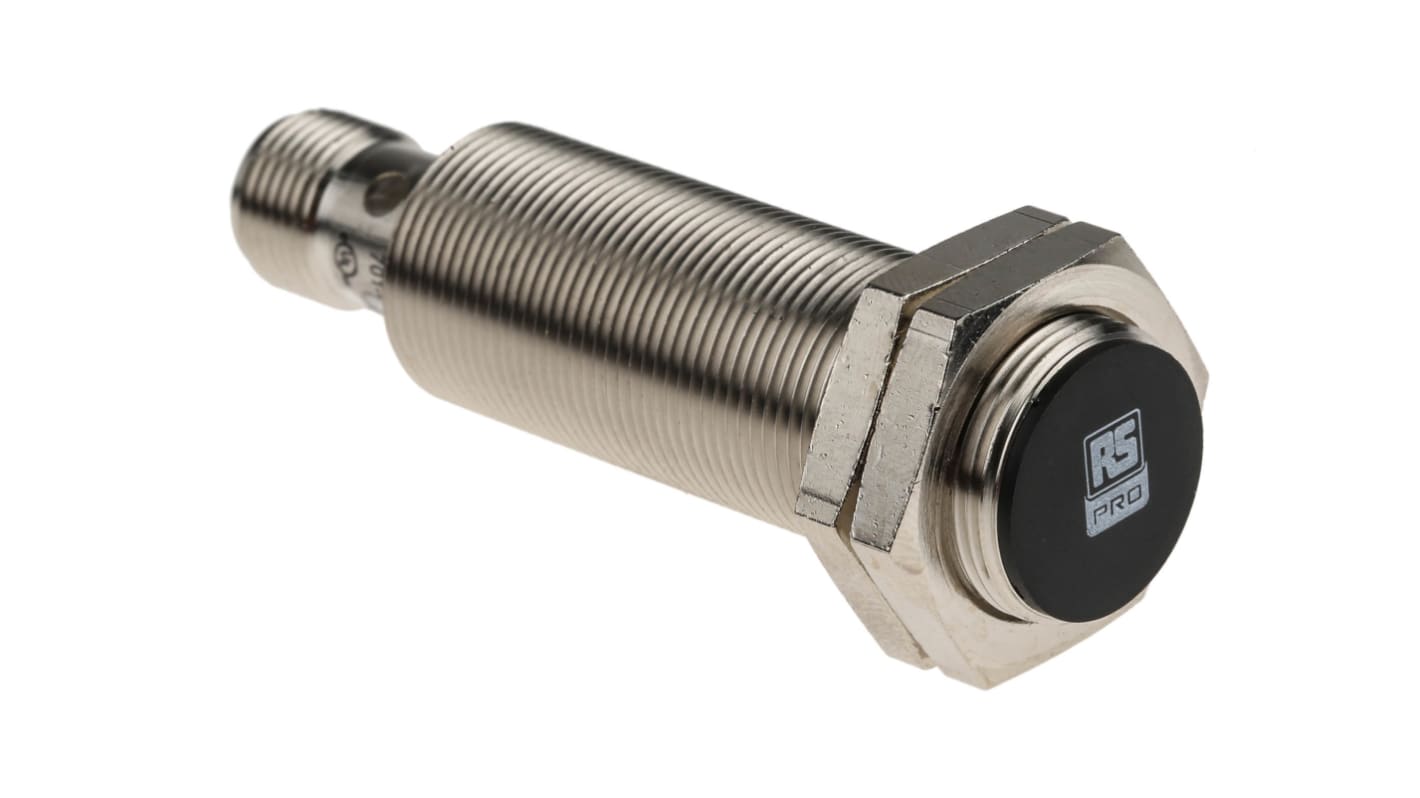 RS PRO Inductive Barrel-Style Proximity Sensor, M18 x 1, 5 mm Detection, PNP Output, 10 → 30 V ...