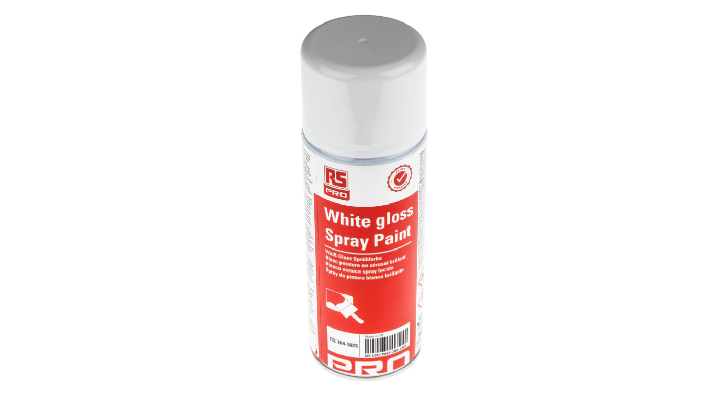RS PRO 400ml White Gloss Spray Paint | RS