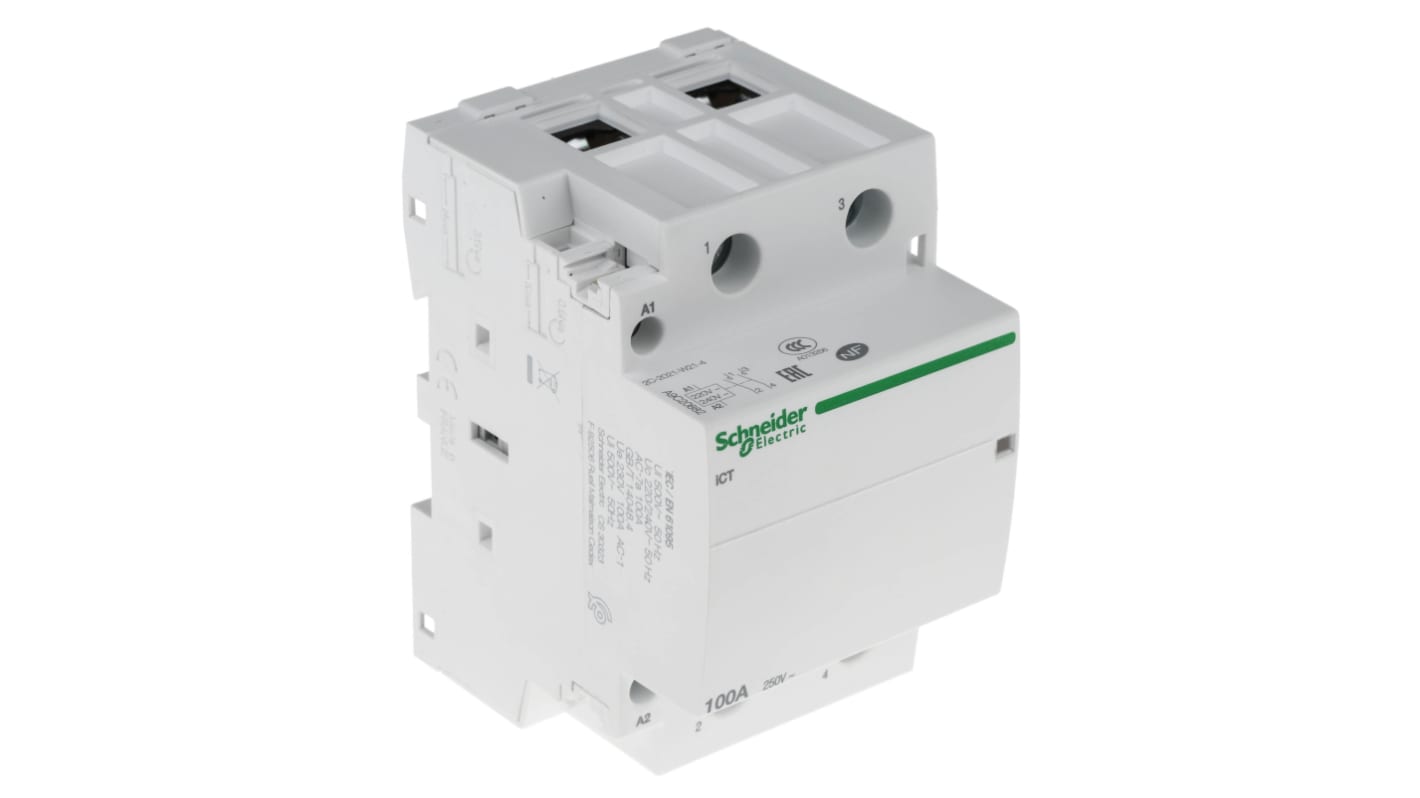 A9C20882 | Schneider Electric Acti9 iCT iCT Contactor, 230 V ac Coil, 2 ...