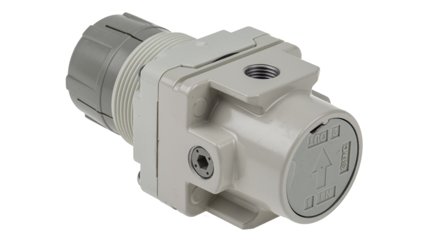 AR20-N01-NZ-A | SMC NPT 1/8 Pneumatic Regulator - 0.05MPa to 0.85MPa, 1/8in, 1MPa max. input | RS