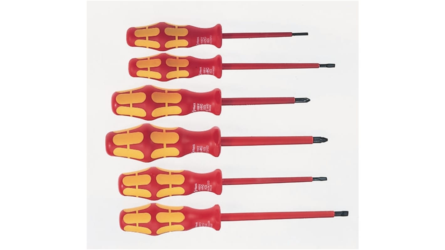 006147 | Wera Phillips, Slotted Screwdriver Set, 7-Piece | RS