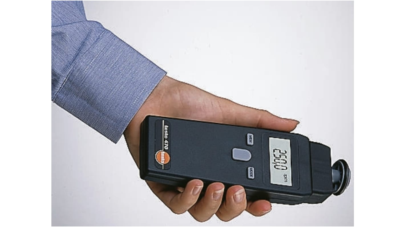 0563 0470 | Testo 470, ±0,02 % LCD Tachometer → 99999U/min, 1U/min, ISO ...
