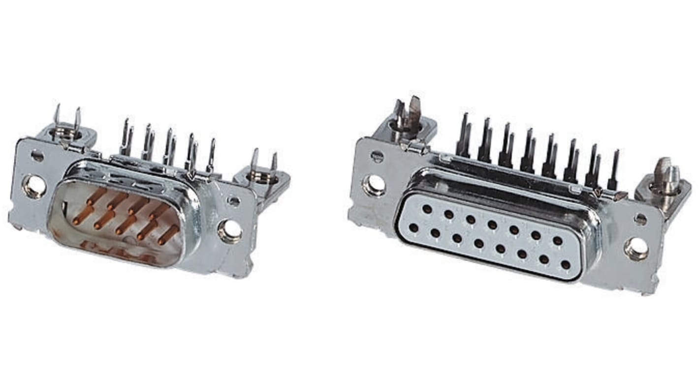 8-1393480-1 | TE Connectivity Amplimite HD-20 9 Way Right Angle Through Hole D-sub Connector ...