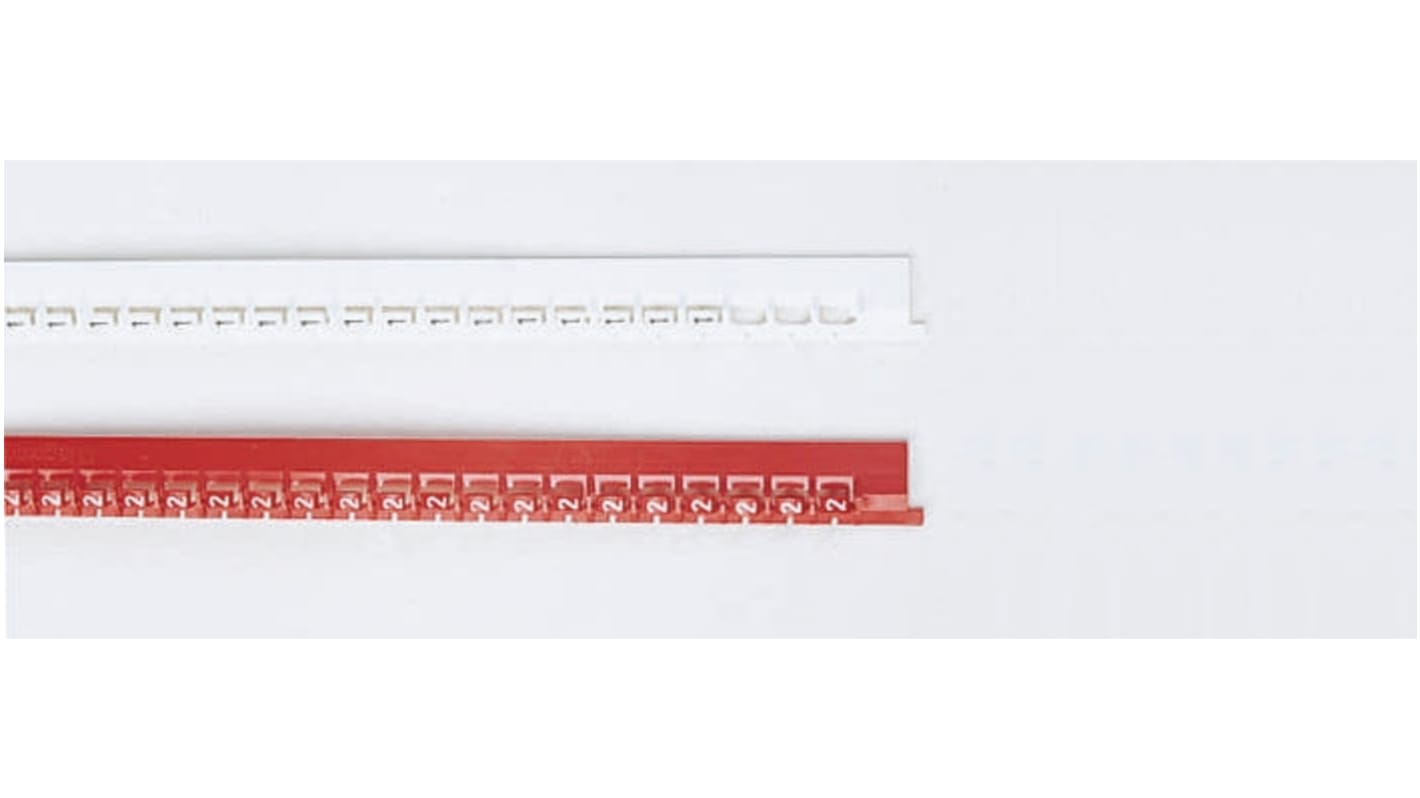 0 378 26 | Legrand Slide On Cable Markers, Black on White, Pre-printed ...
