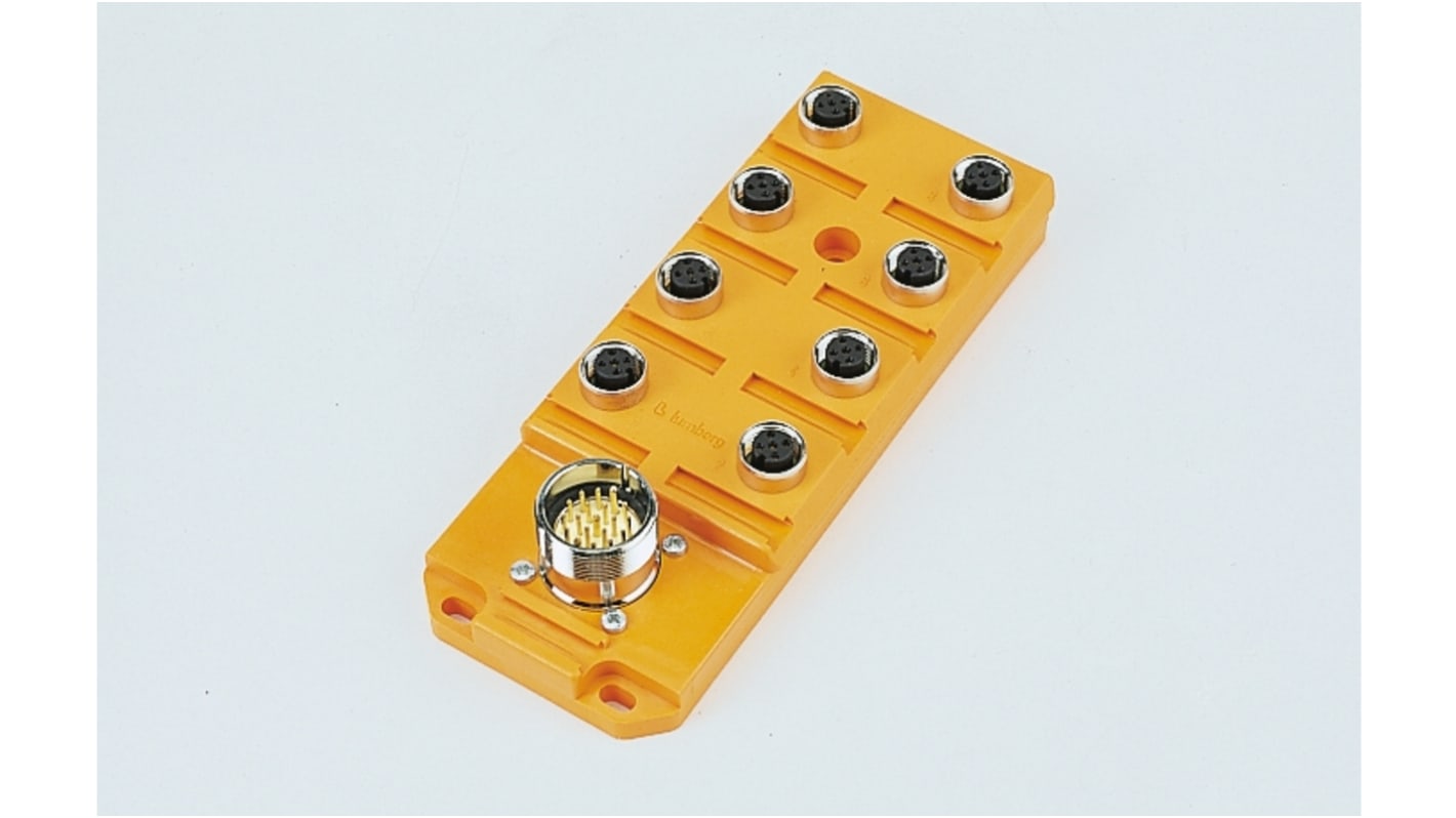 11137 ASBSV 8 5 | Lumberg Automation ASB Series Sensor Box, M12, 8 port ...