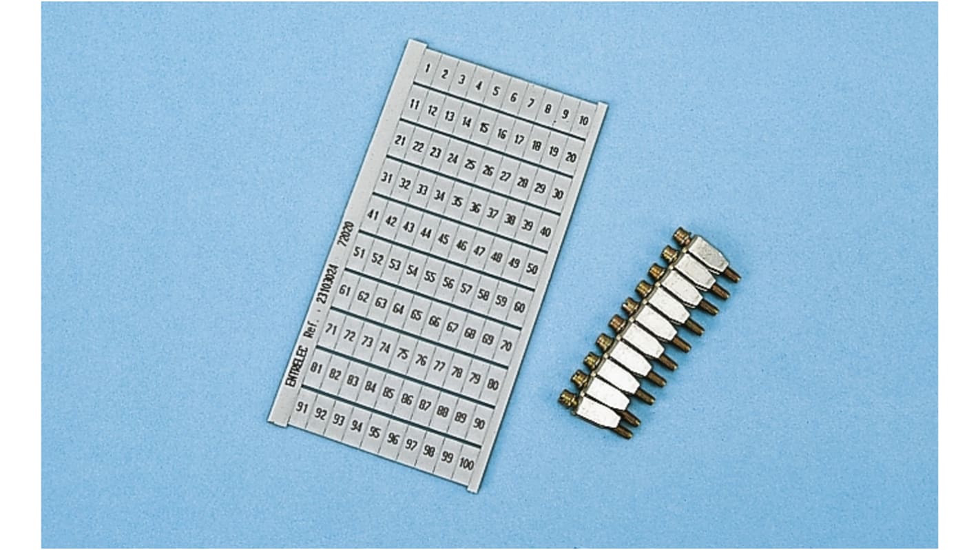 RC510 1->100 Horizontal - 1SNA231030R2400 | Entrelec RC Series Marker ...