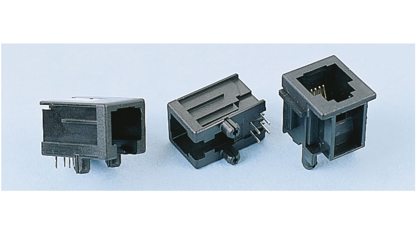 0-216564-2 | TE Connectivity Female RJ14 Connector, Through Hole, Cat3 ...