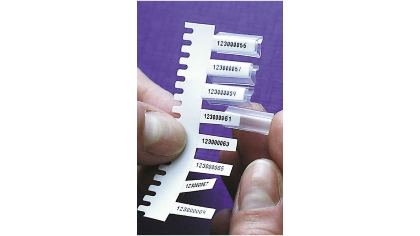 PTDSU-15-7596 | Brady White Cable Labels, 15mm Width, 4.2mm Height ...