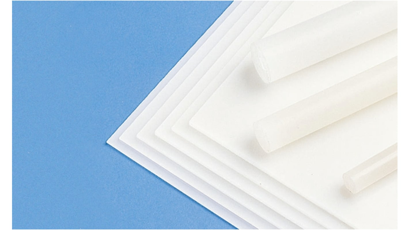 RS PRO Natural Polypropylene (PP) Rod, 1m x 30mm Diameter | RS