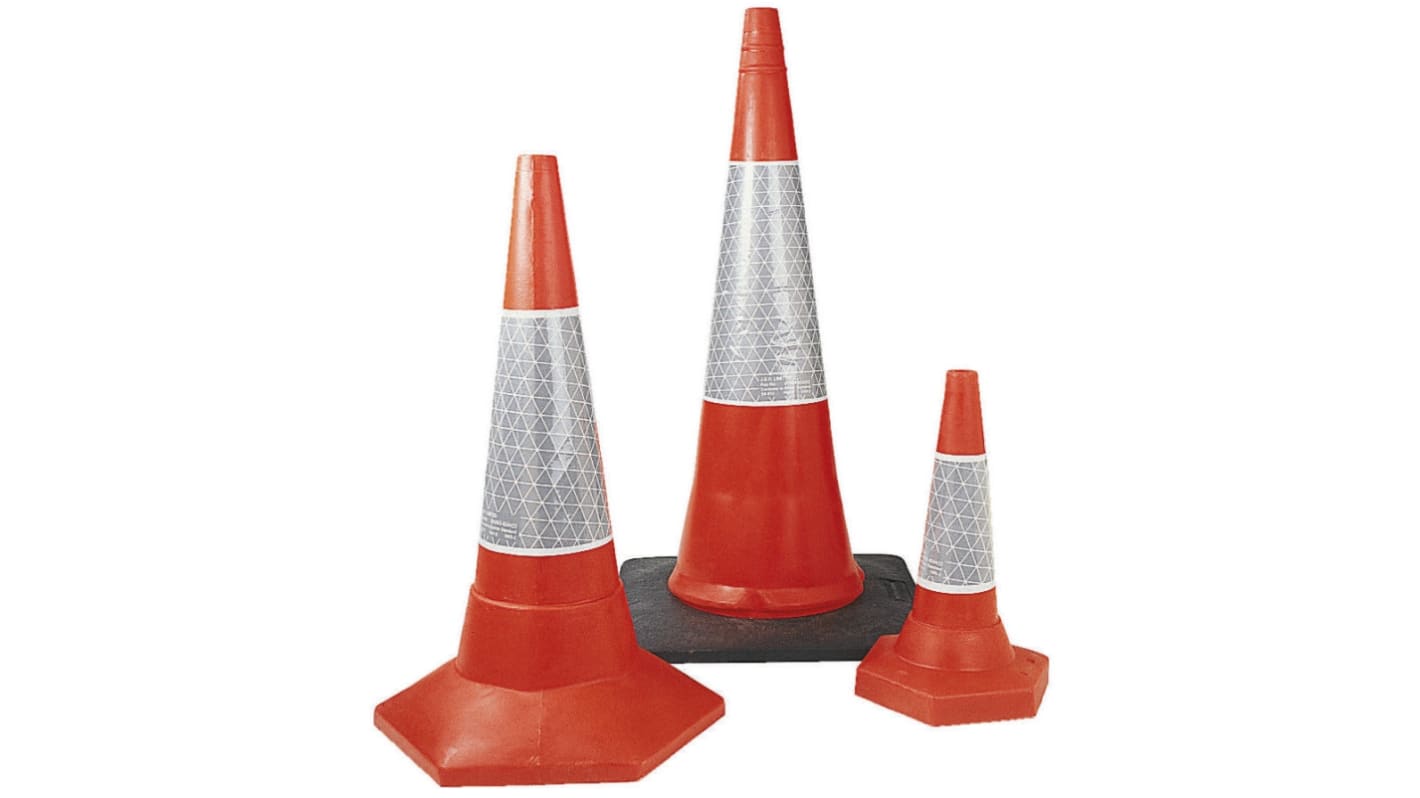JAA069-220-600 | JSP Weighted Red 760 mm PE Traffic Cone | RS