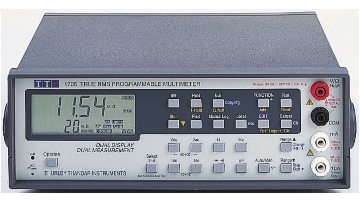 58122-0540 | Aim-TTi 1705 Bench LCD Digital Multimeter, True RMS, 10A ...