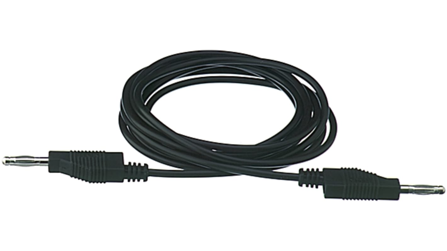 7288100-21 | Multi Contact Test lead, 15A, 30 V ac, 60 V dc, Black, 1m ...