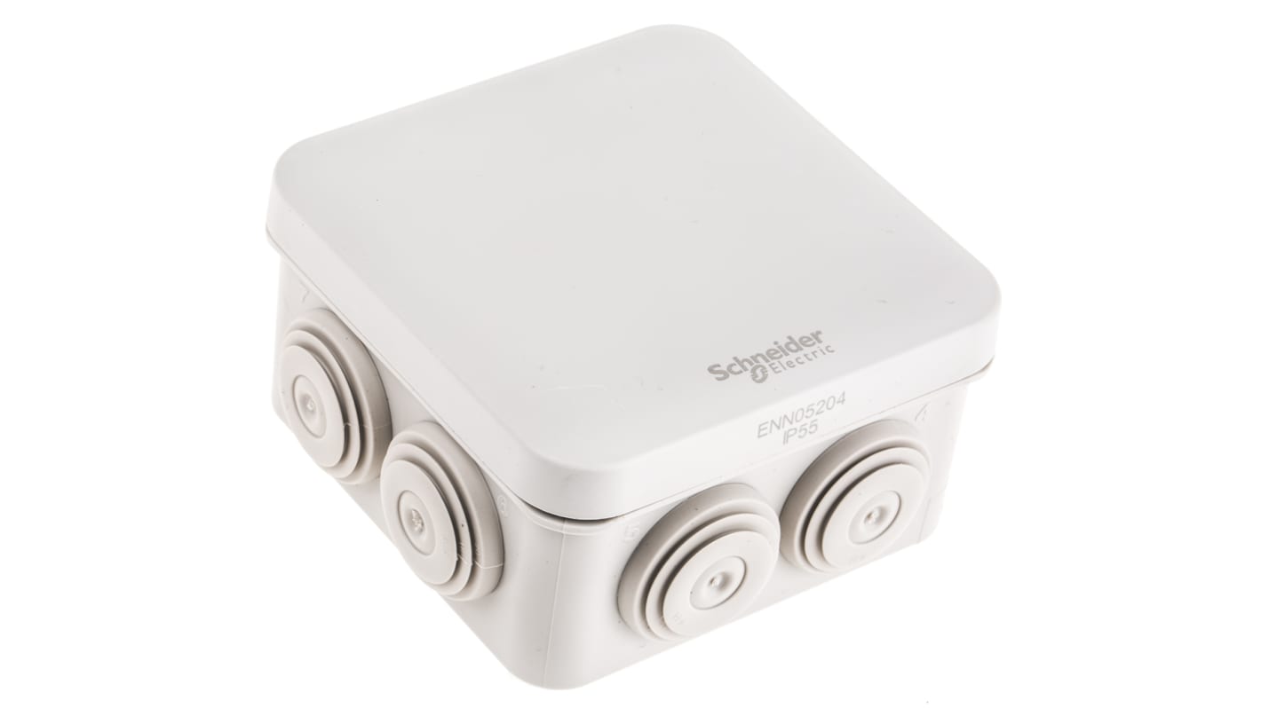 ENN05204 | Schneider Electric Mureva Series Grey Junction Box, IP55, 80 ...