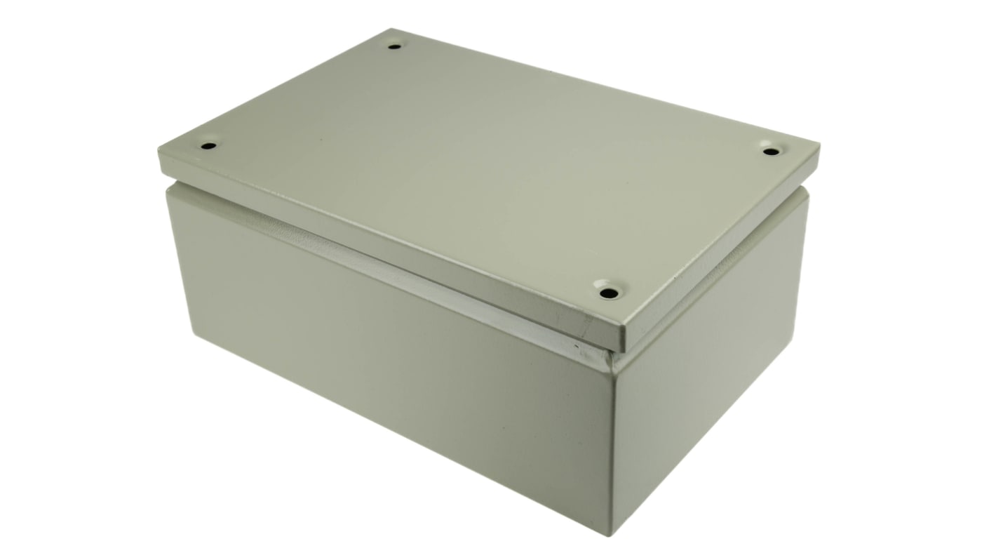 RS PRO Grey Steel Junction Box, IP66, 300 x 200 x 120mm | RS