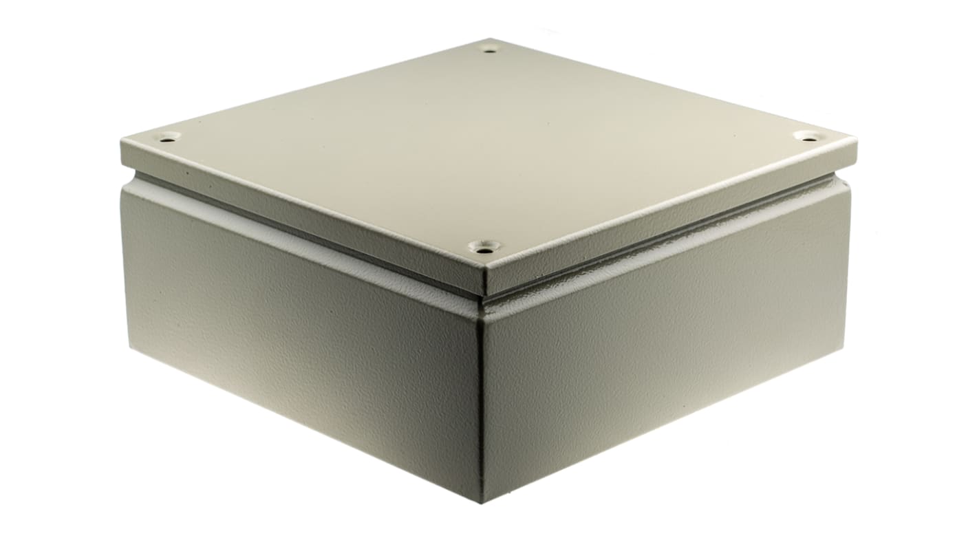 RS PRO Grey Steel Junction Box, IP66, 300 x 300 x 120mm | RS