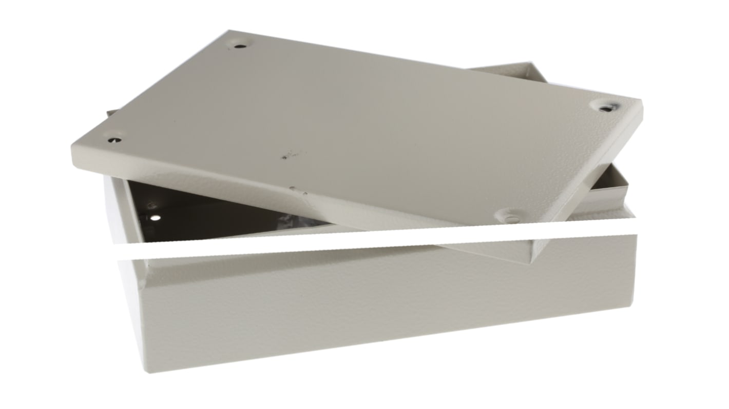RS PRO Grey Steel Junction Box, IP66, 300 x 200 x 80mm | RS