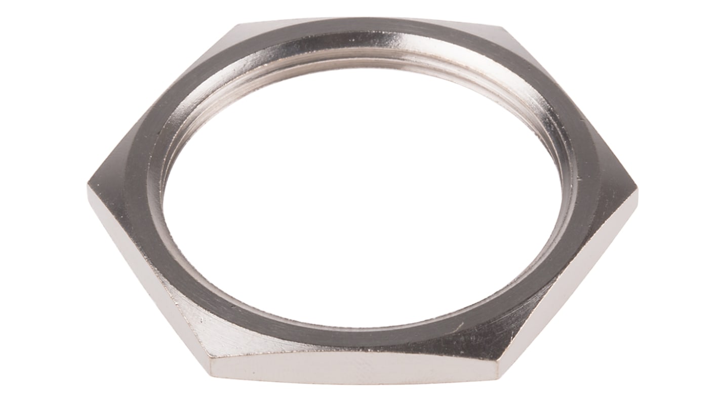 RS PRO Nickel Brass Cable Gland Locknut, M40 Thread | RS