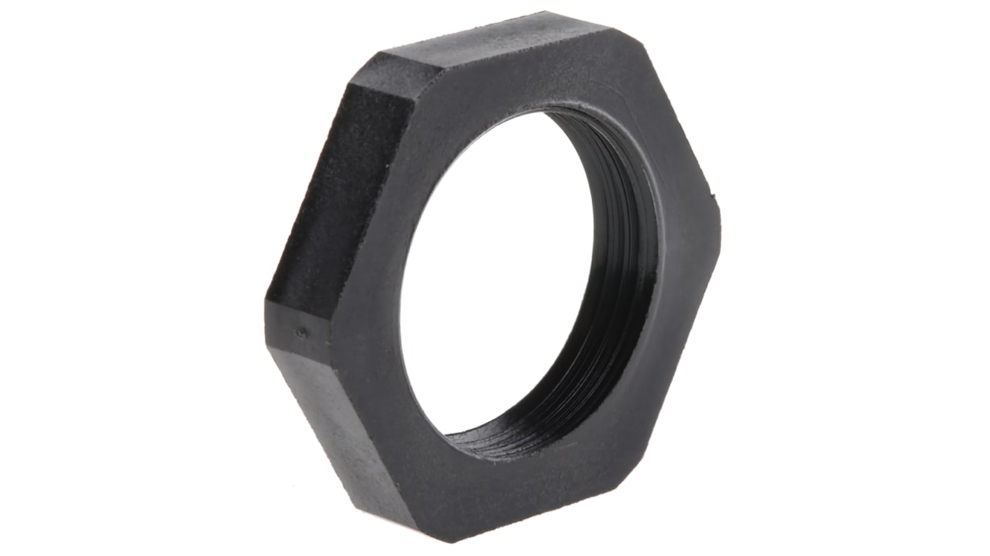 PG16LN 2B | CMP Black Nylon Cable Gland Locknut, PG16 Thread | RS