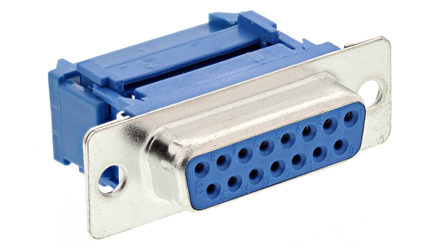RS PRO 15 Way Cable Mount D-sub Connector Socket, 2.54mm Pitch | RS