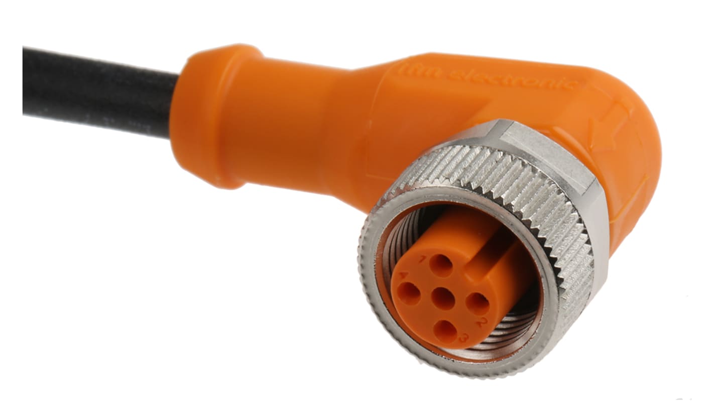 EVC005 | ifm electronic Female 4 way M12 to Unterminated Sensor Actuator Cable, 5m | RS