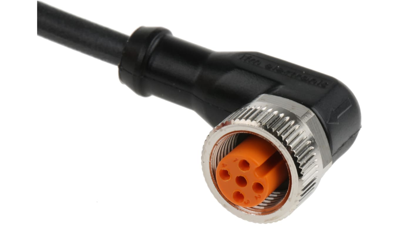 EVC008 | ifm electronic Female 4 way M12 to Unterminated Sensor ...