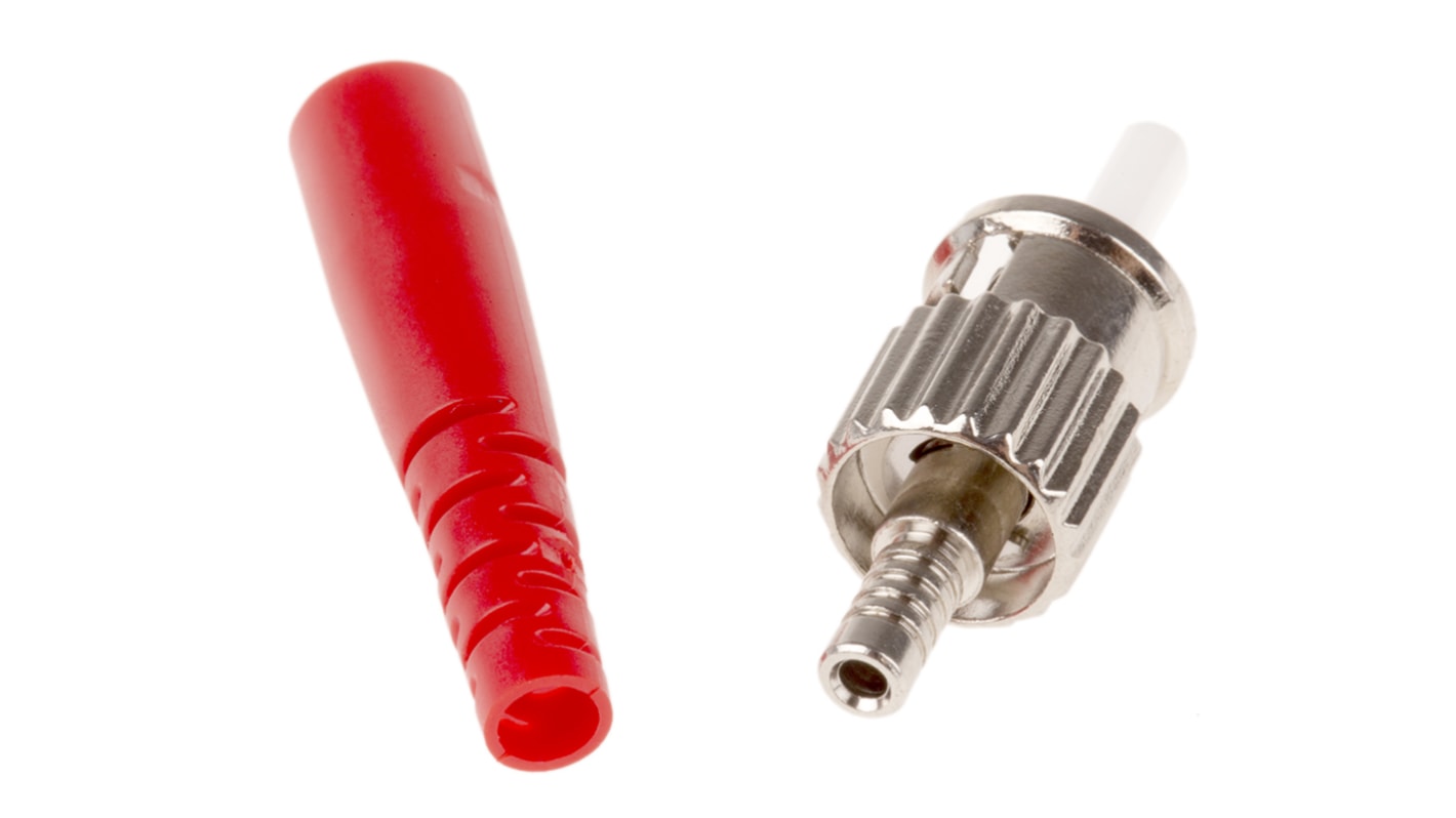 RS PRO, ST, PC Multimode Simplex Fibre Optic Connector 127μm Fibre Size ...