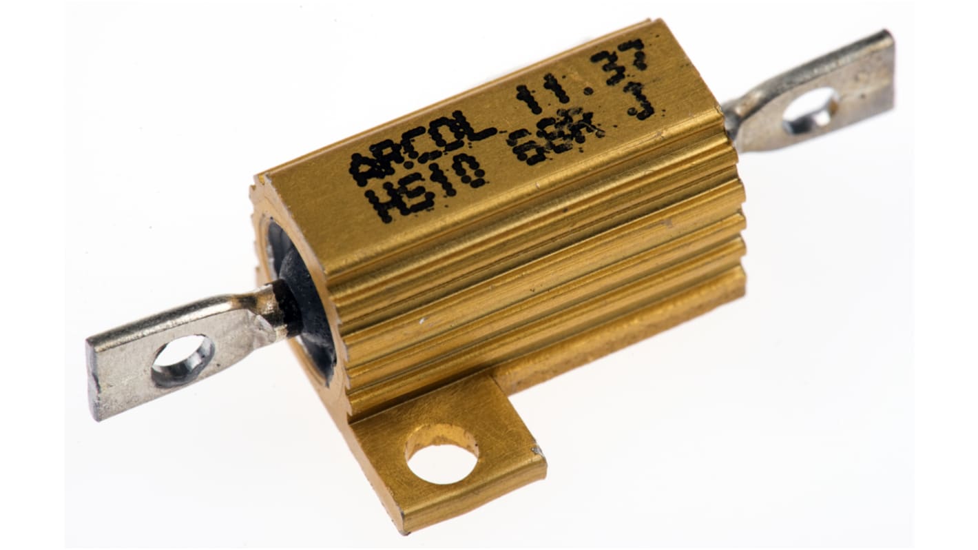 Arcol, 68Ω 10W Wire Wound Chassis Mount Resistor HS10 68R J ±5% | RS