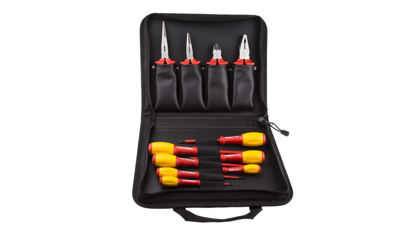 RS PRO 11 Piece Electricians Tool Kit with Pouch, VDE Approved | RS