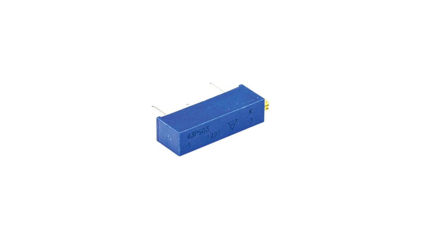 M43P503KB40 | Vishay 43P Series 20-Turn Through Hole Trimmer Resistor ...