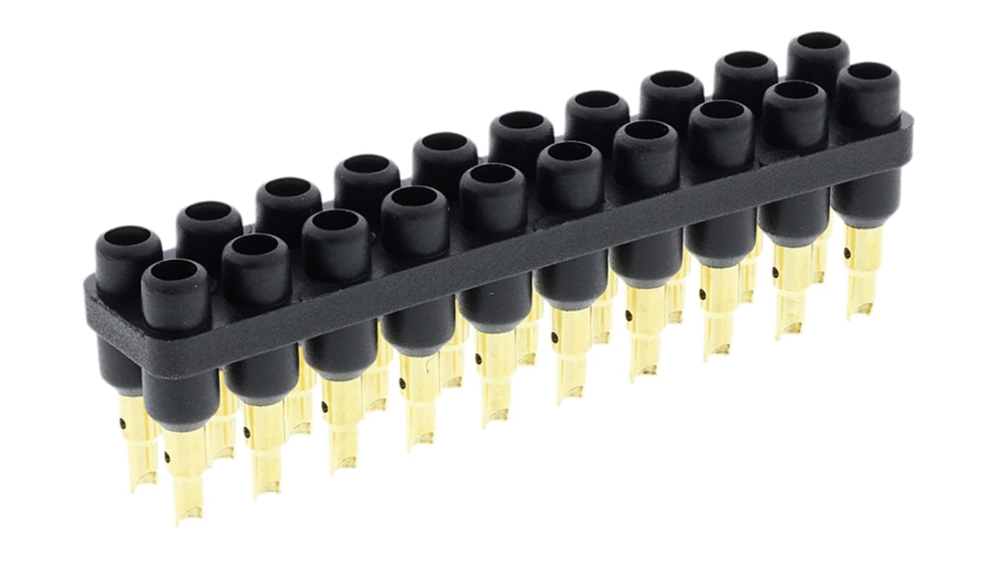 63.9356-21 | Staubli Straight PCB Socket, 20-Contact, 2-Row, 6mm Pitch ...