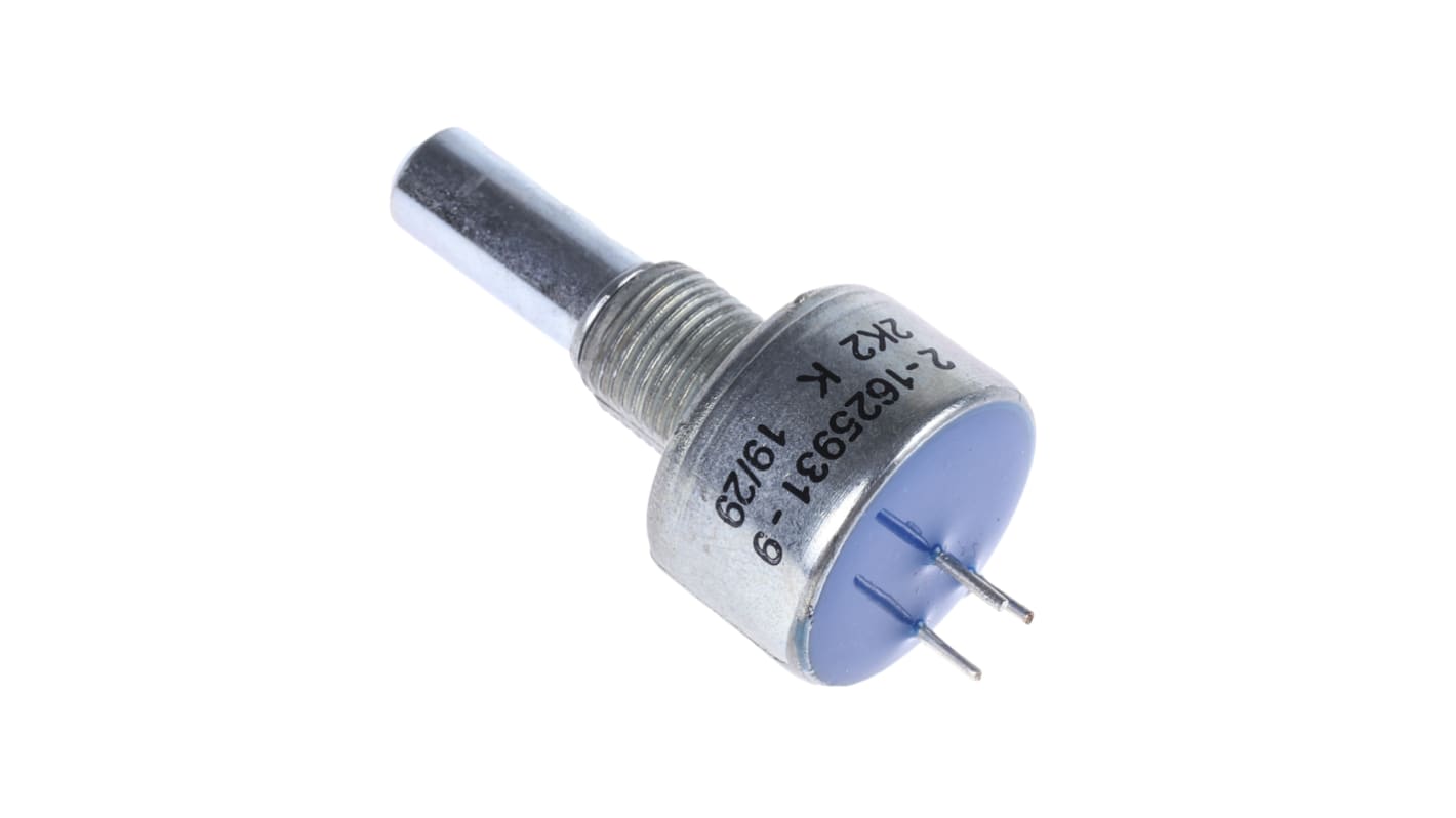 TE Connectivity 2.2kΩ Rotary Potentiometer 1-Gang Panel Mount ...