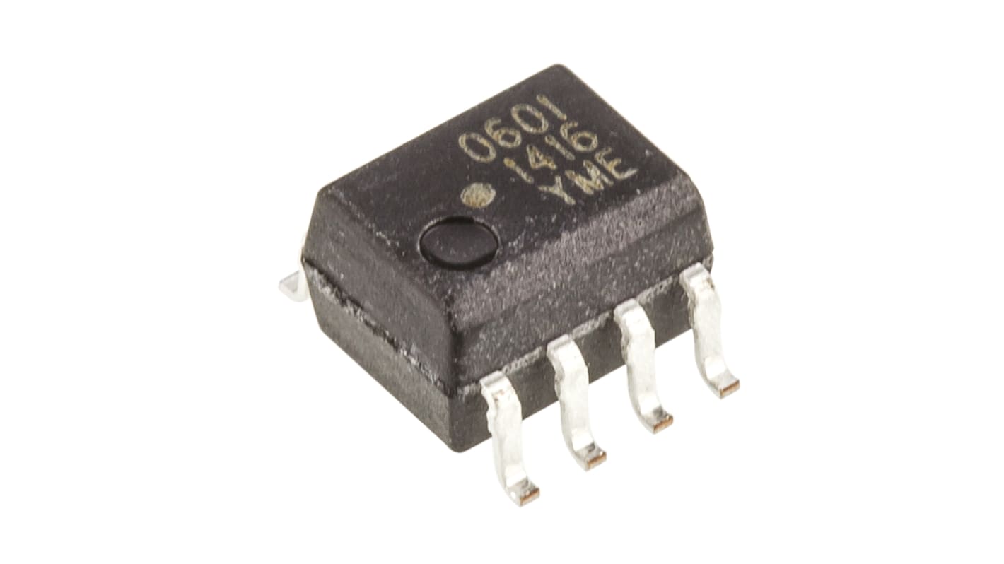 Broadcom, HCPL-0601-000E DC Input Transistor Output Optocoupler, Surface Mount, 8-Pin SOIC | RS